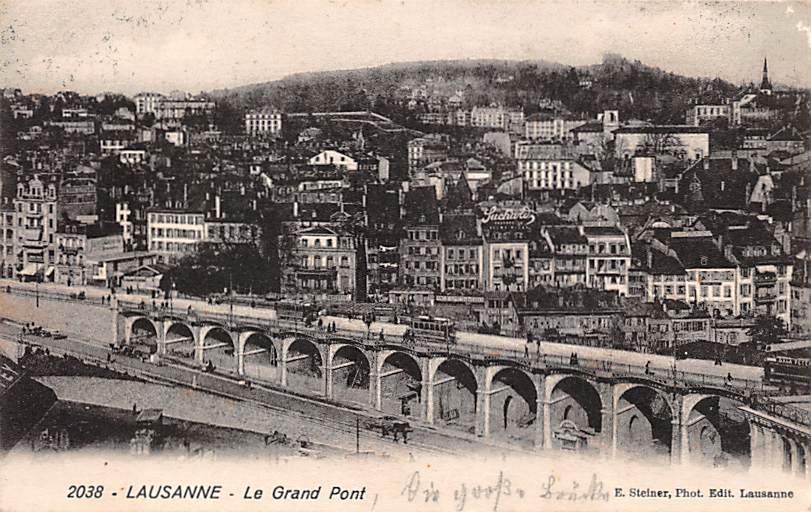 Lausanne, Le Grand Pont – Ansichtskarten Shop | AK-Fundus